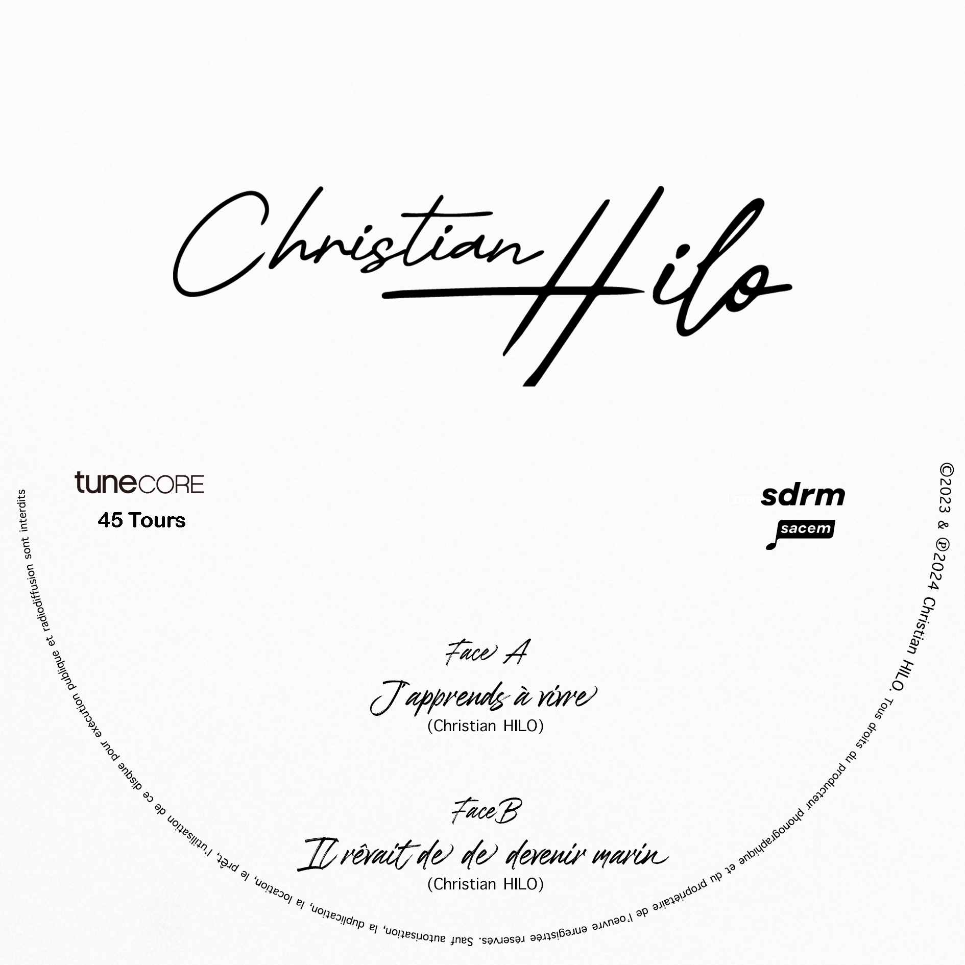 Christian Hilo - J'apprends à vivre - Diggers Factory