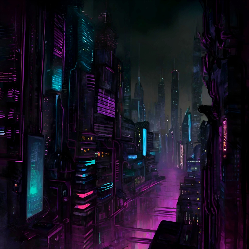 Andrew Star - Cyber Cityscape - Numbered edition - Diggers Factory